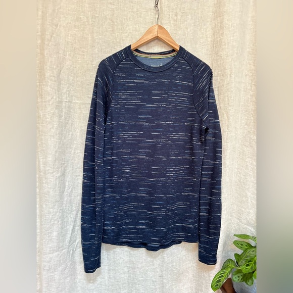 Smartwool | Shirts | Smartwool Merino 25 Base Layer Pattern Crew Top ...